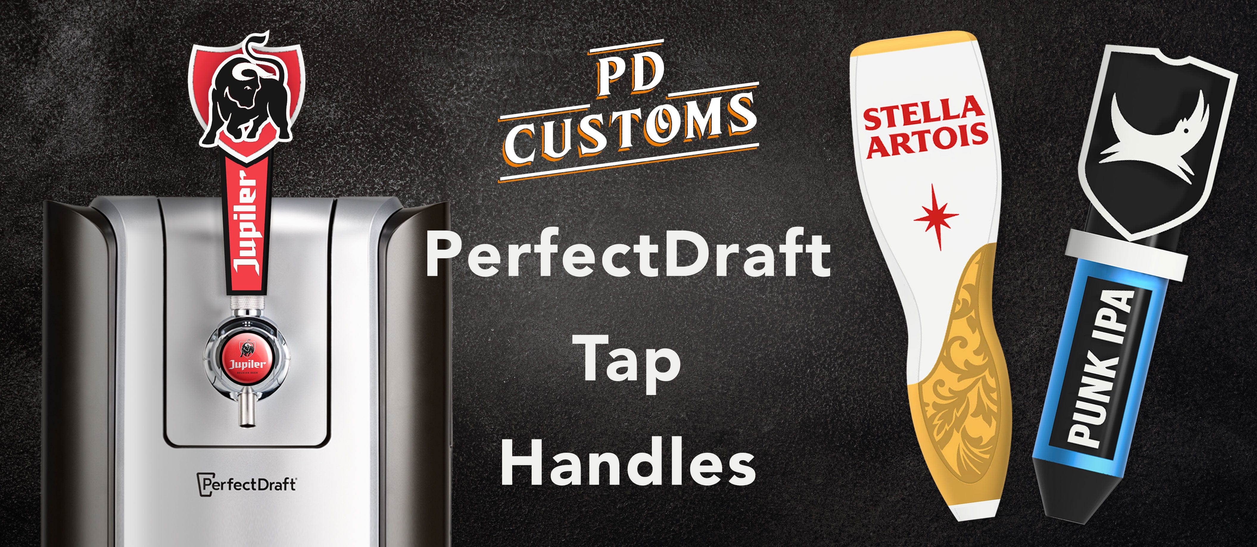 Perfect Draft Medallions, Skins, Drip Trays and Tap Handles – PD Customs